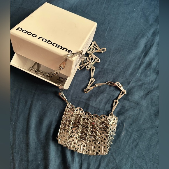 Paco Rabanne | Bags | Paco Rabanne 969 Silver Micro Bag Comes With Box ...
